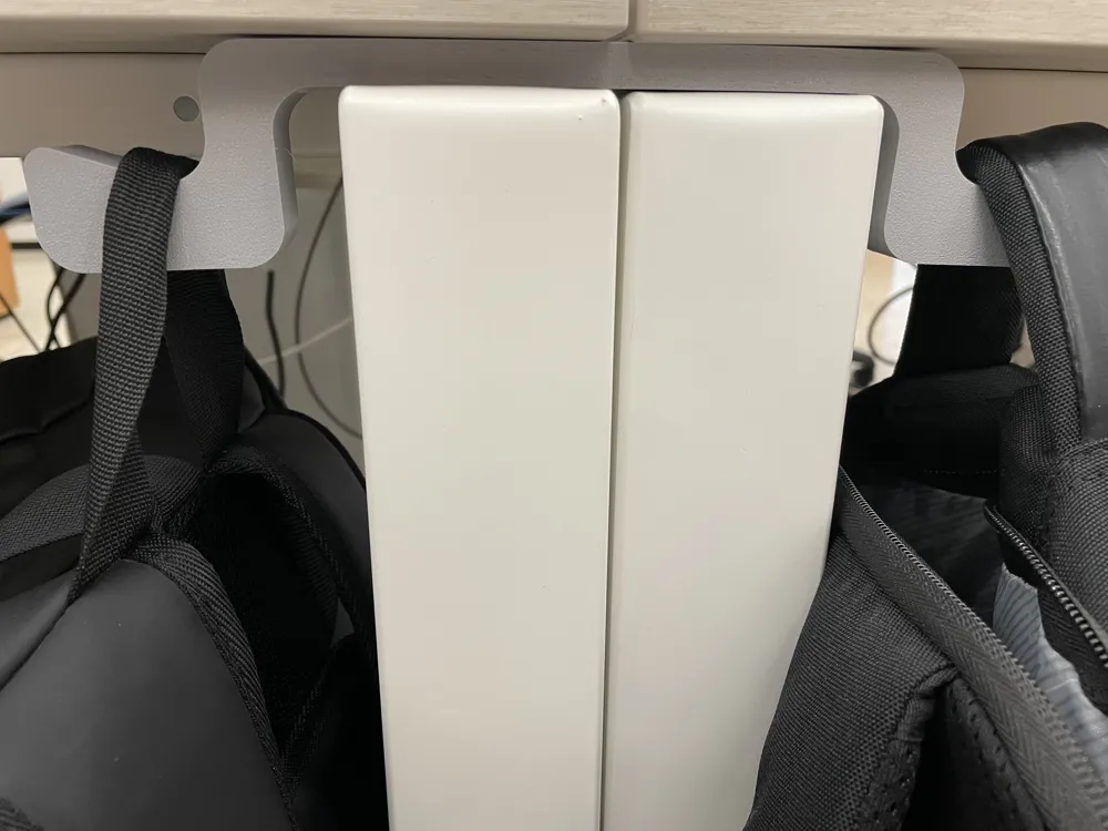 Desk double backpack holder by Filippo MakerWorld: Download Free 3D Models