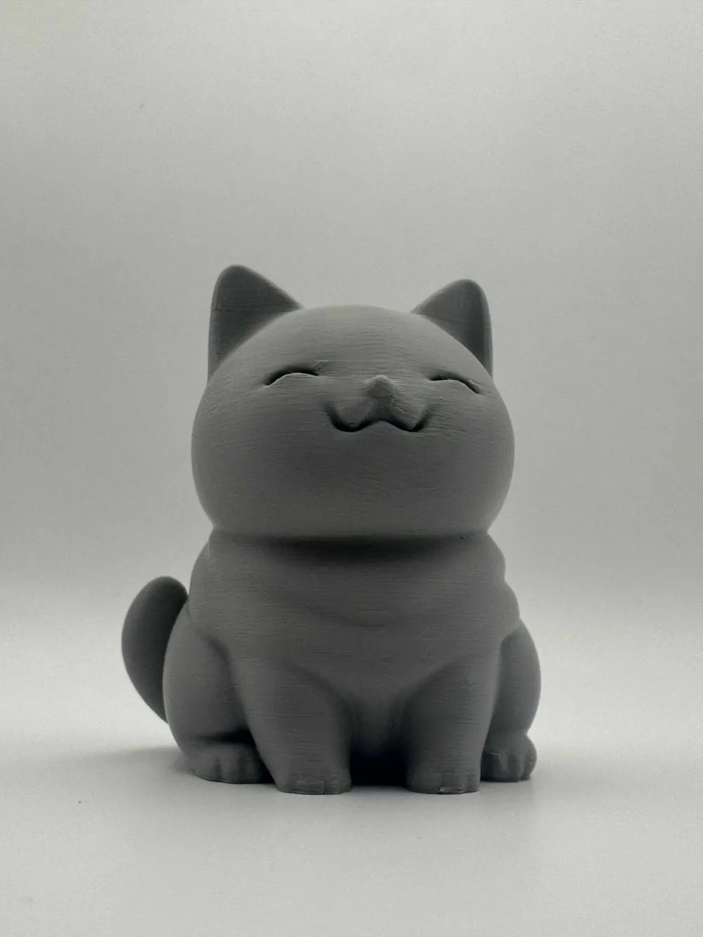Chubby Sitting Cat – Cute Chibi Figurine by humilak MakerWorld ...