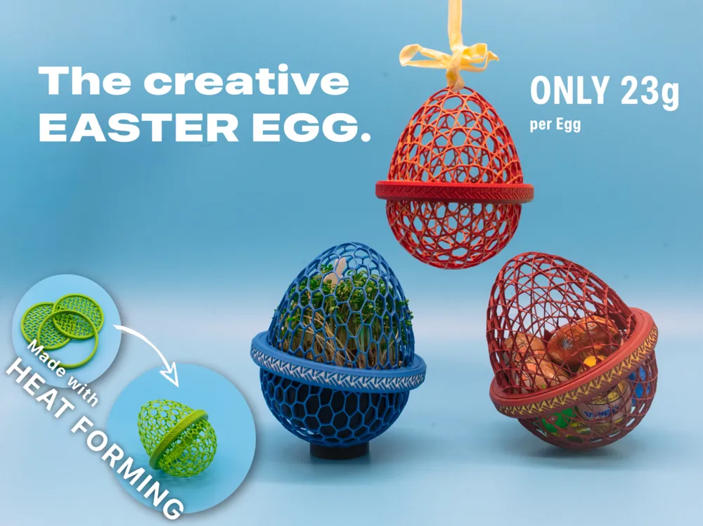 Heat Formed Easter Egg – Candy, Plant & Decor - Free 3D Print Model ...