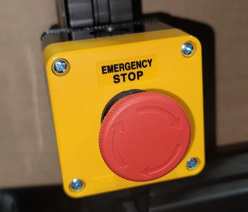 Simucube 2 Pro E-Stop Aluminum Ext. Mounting Plate by jemkewl - MakerWorld