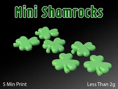 Mini Shamrocks - Free 3D Print Model - MakerWorld