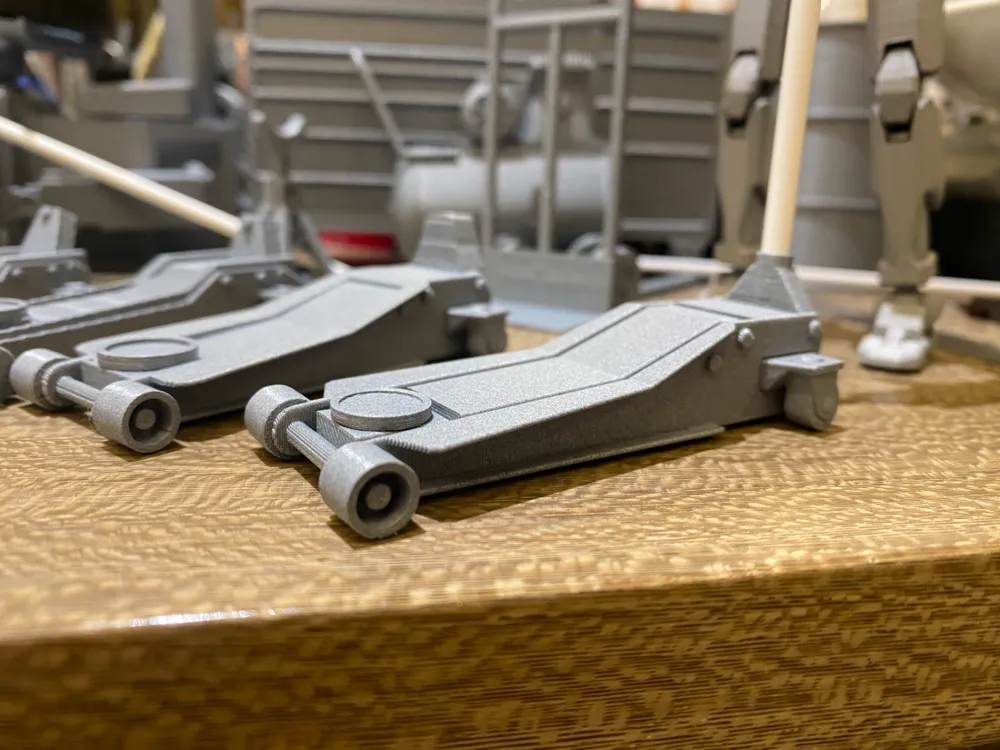 1/10th scale Hydraulic Floor Jack for RC Garage - Free 3D Print Model ...