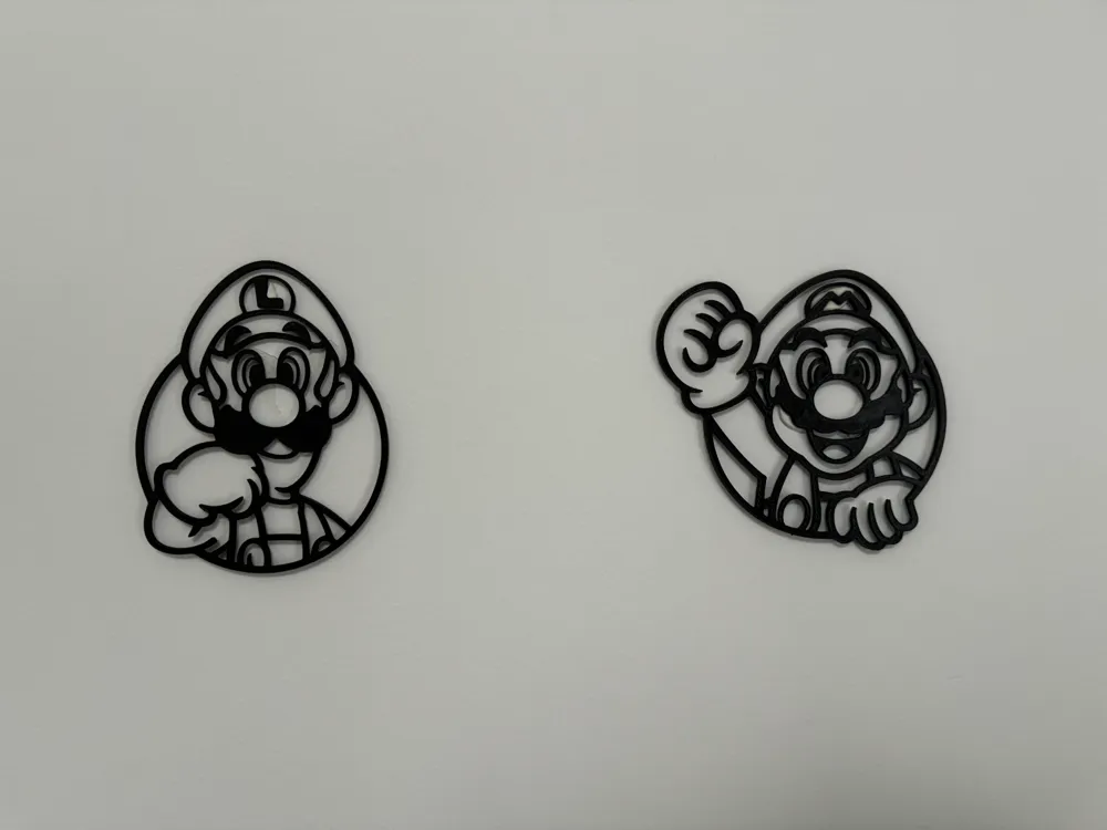 Super Mario and Luigi Wall Decoration Set by OliPix Creative Lab by ...