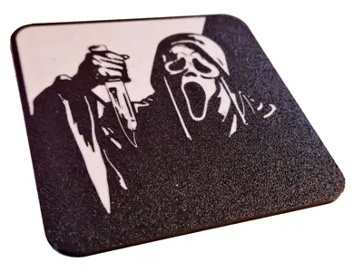 Ghostface coaster by Zestysnow - MakerWorld