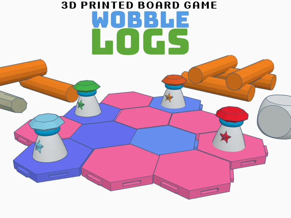 Fully 3D Printed Board Game Wobble Logs by eamonthomas MakerWorld ...