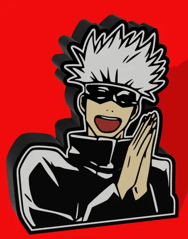 Satoru Gojo Led Lightbox by LLDJ3D - MakerWorld