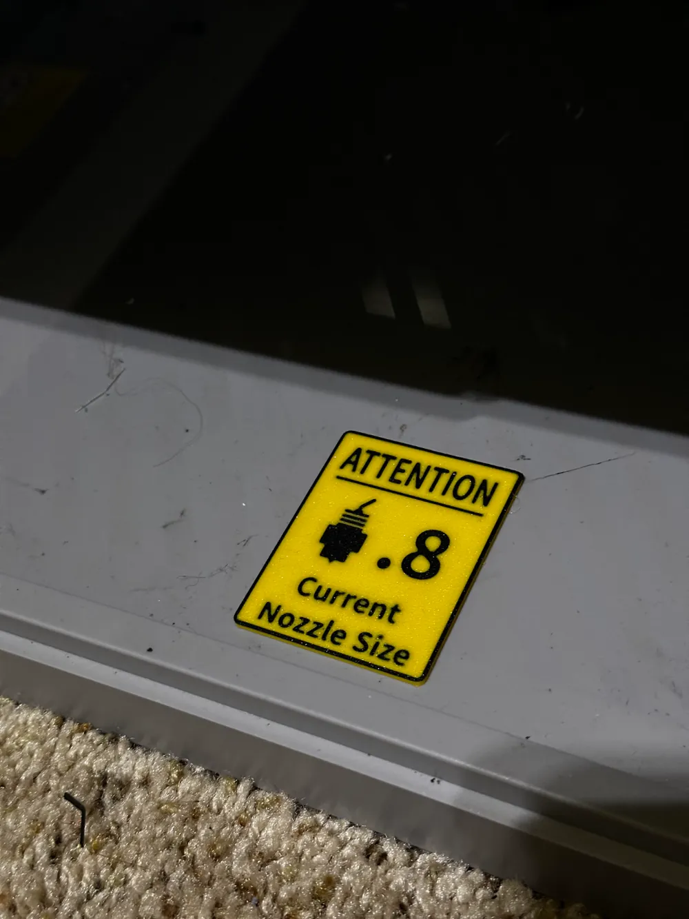 Nozzle signs - never forget whats installed again by ChainsawGraphics ...