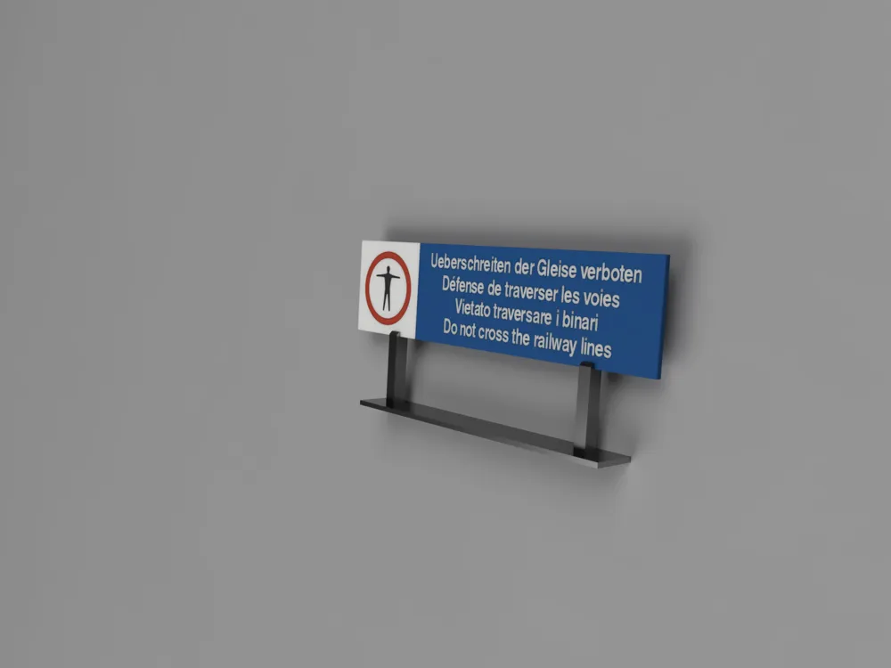 Model Train Sign by Popzilla - MakerWorld