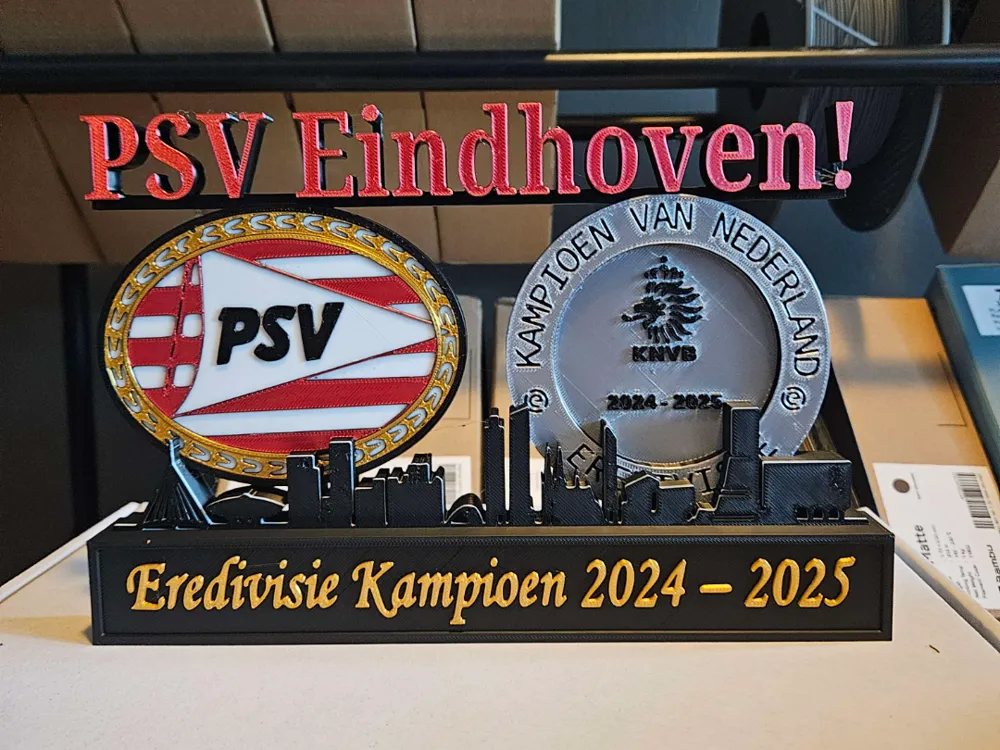 PSV Eindhoven Eredivisie champions skyline by Jessie_3d_artMakerWorld ...