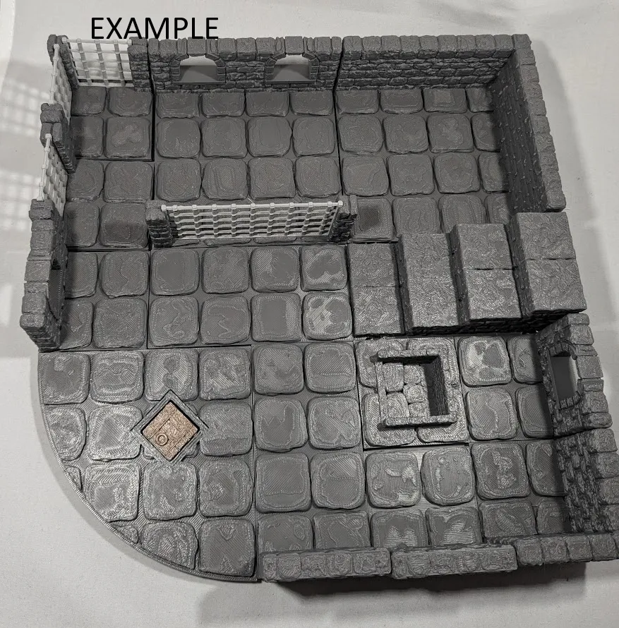 Functional dungeon gate (Openforge remix) Remixed by Together 3D ...