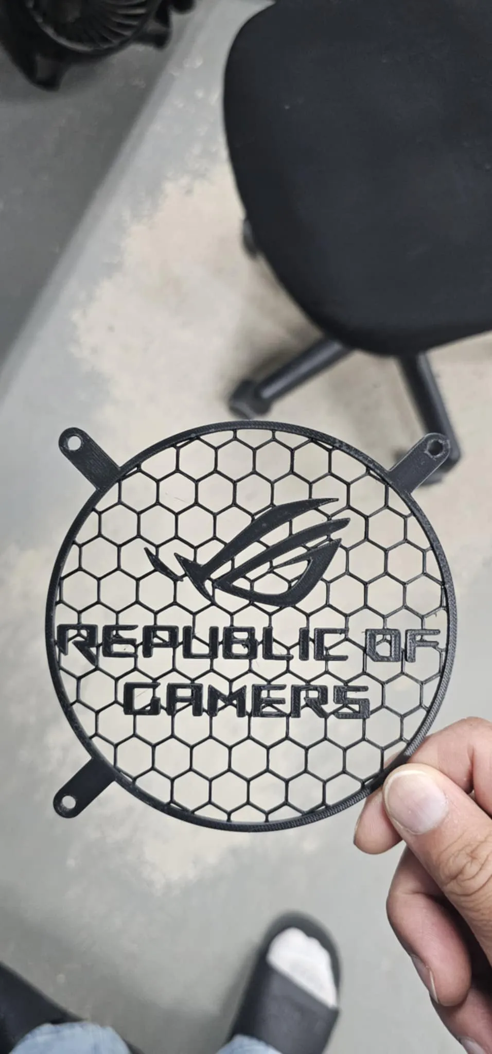 TUF gaming PC fan grills by Oskeno MakerWorld: Download Free 3D Models