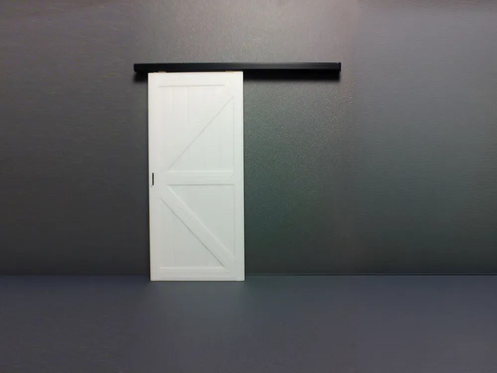 WLM - DIY Farmstyle Sliding Door - Free 3D Print Model - MakerWorld