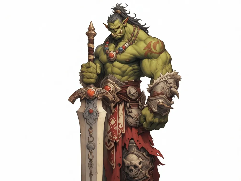 Chef de Guerre Orc – Miniature inspirée de Warcraft - Modèle d ...