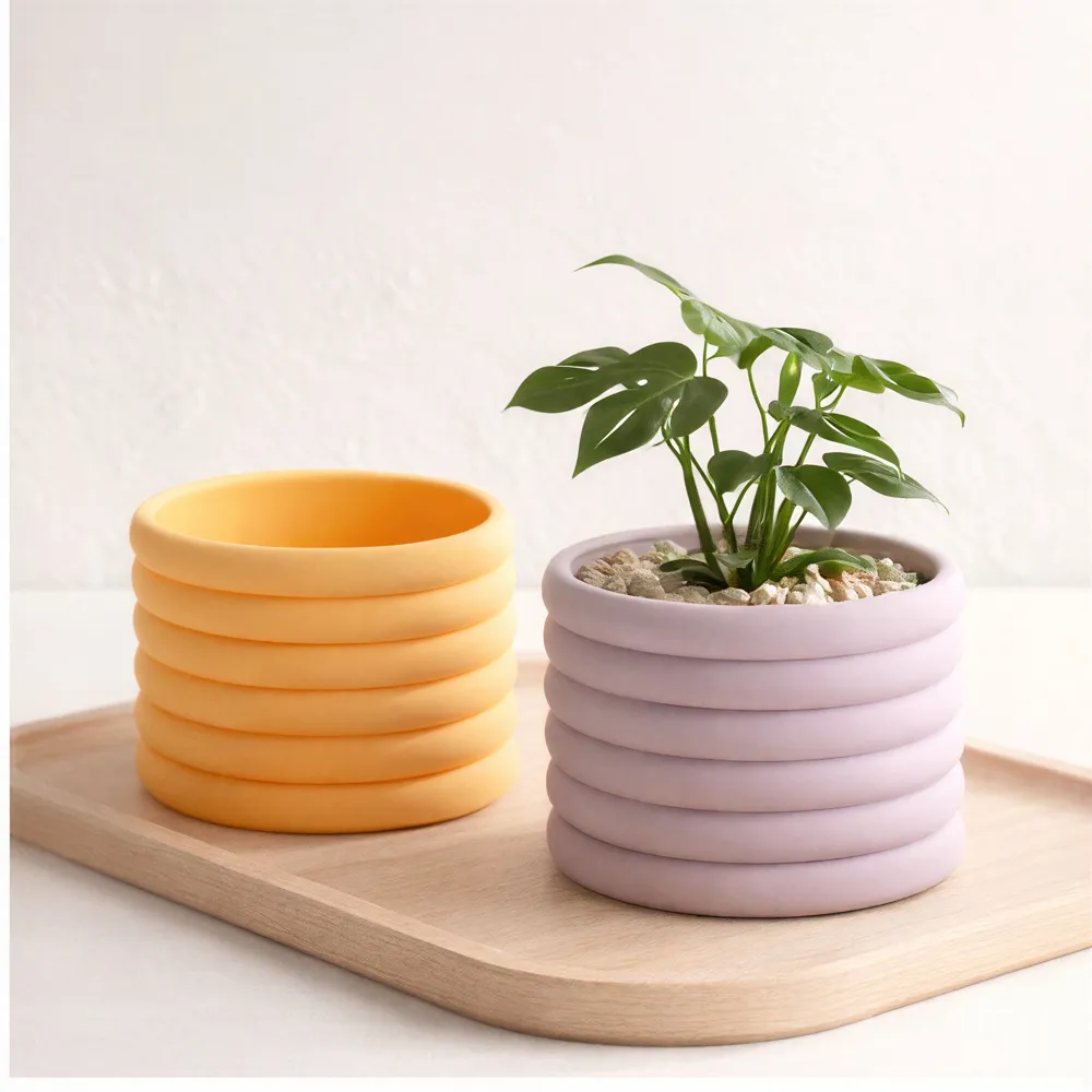 Modern Planter Vase Spring - Free 3D Print Model - MakerWorld