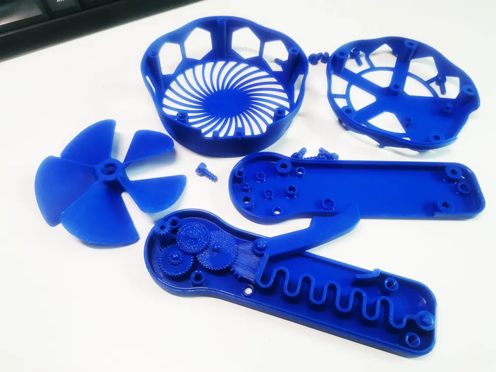 Manual Hand-cranked Handheld Fan - Free 3D Print Model - MakerWorld