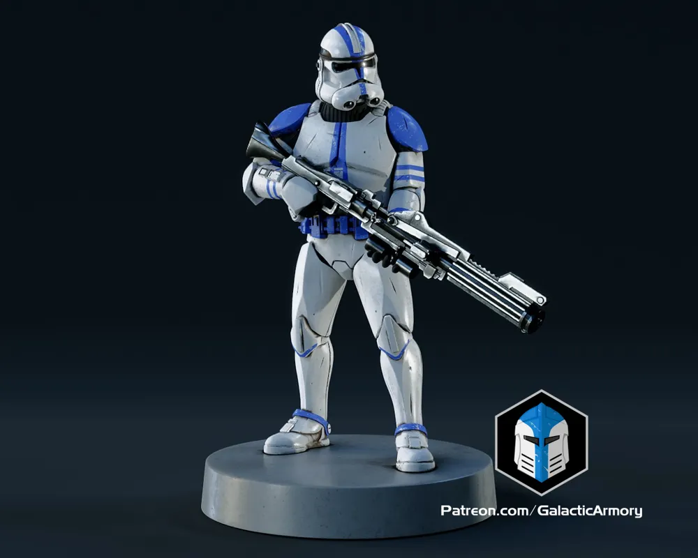 Clone Trooper Figurine - Assault by Galactic Armory - MakerWorld