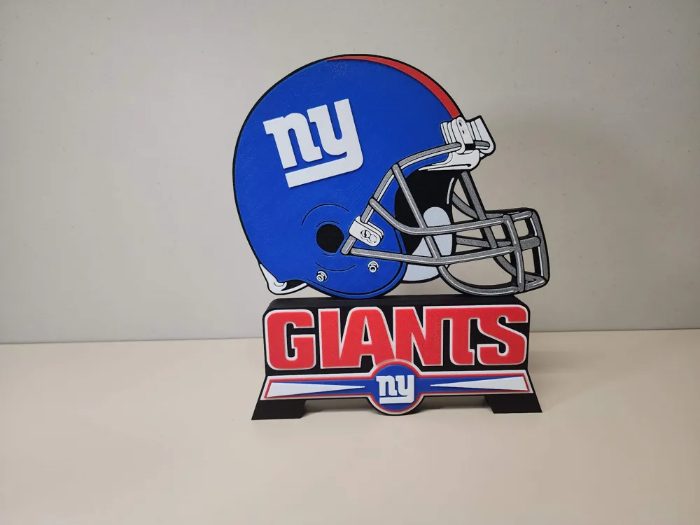 New York Giants Wall or Desk Display - Free 3D Print Model - MakerWorld