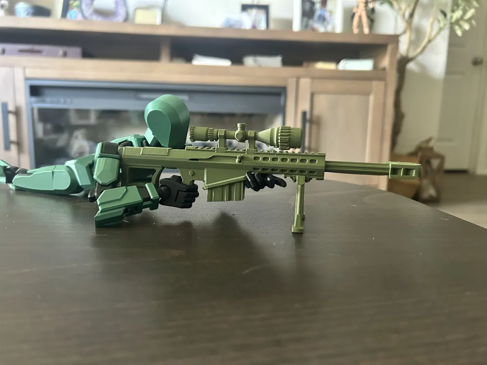 Dummy 13 - Heavy Sniper rifle - Free 3D Print Model - MakerWorld