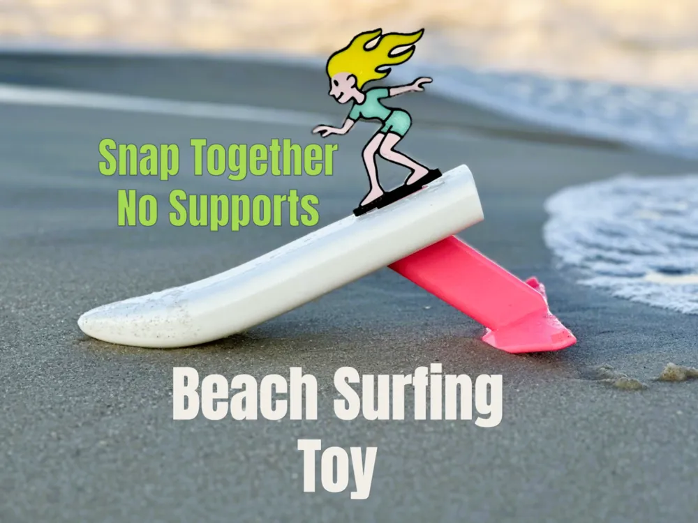 Surfing Toy - Snap together and play! by 5er MakerWorld: Download Free ...