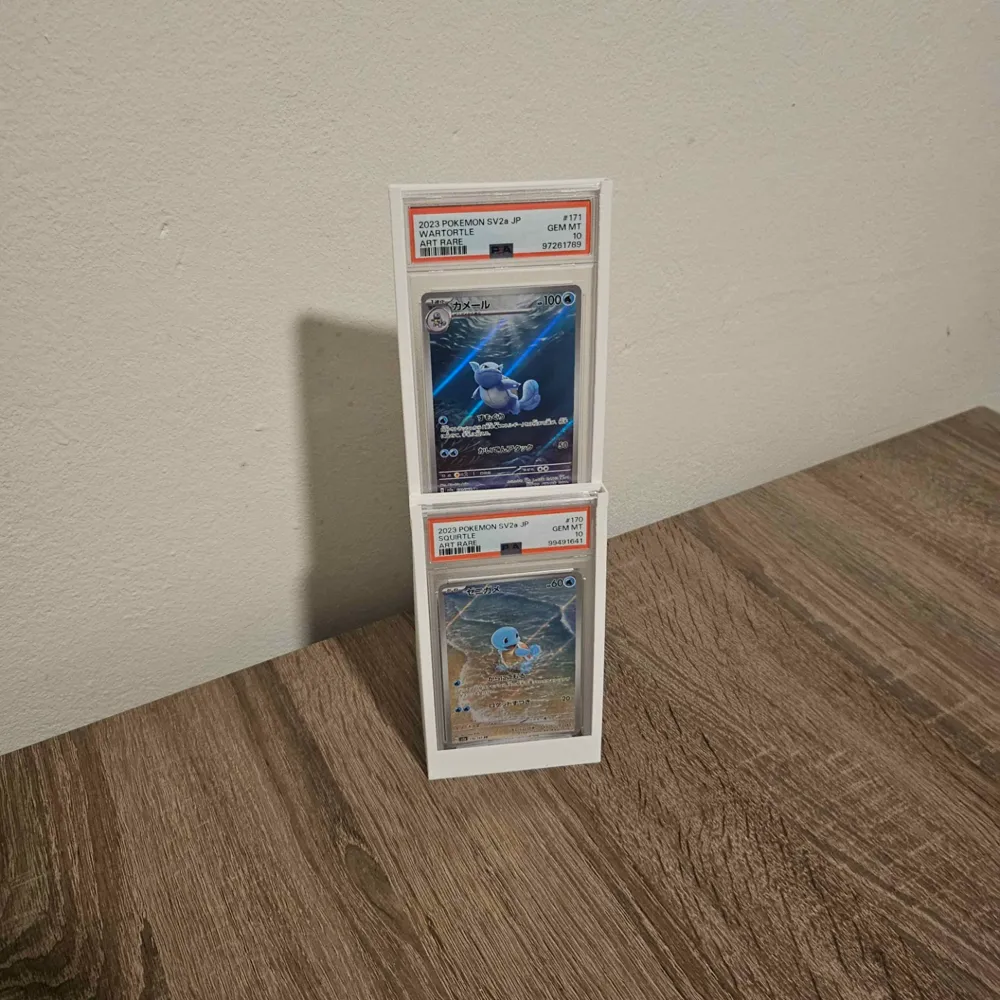 graded card display stacked! - Free 3D Print Model - MakerWorld