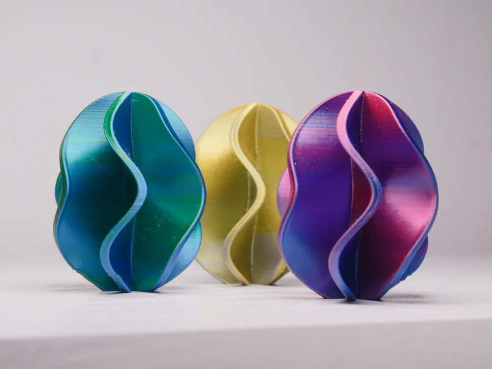 Wavy Easter Egg - Parametric by jpdesign - MakerWorld