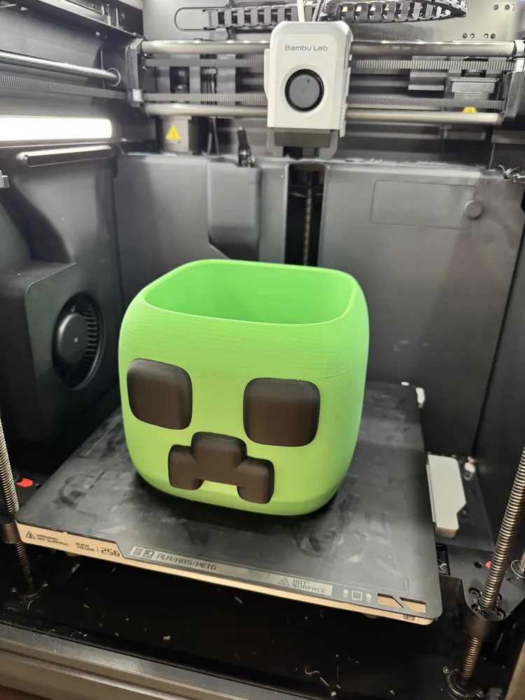 Minecraft Creeper Bucket (AMS and Non AMS Version) by Creat3DWorks ...