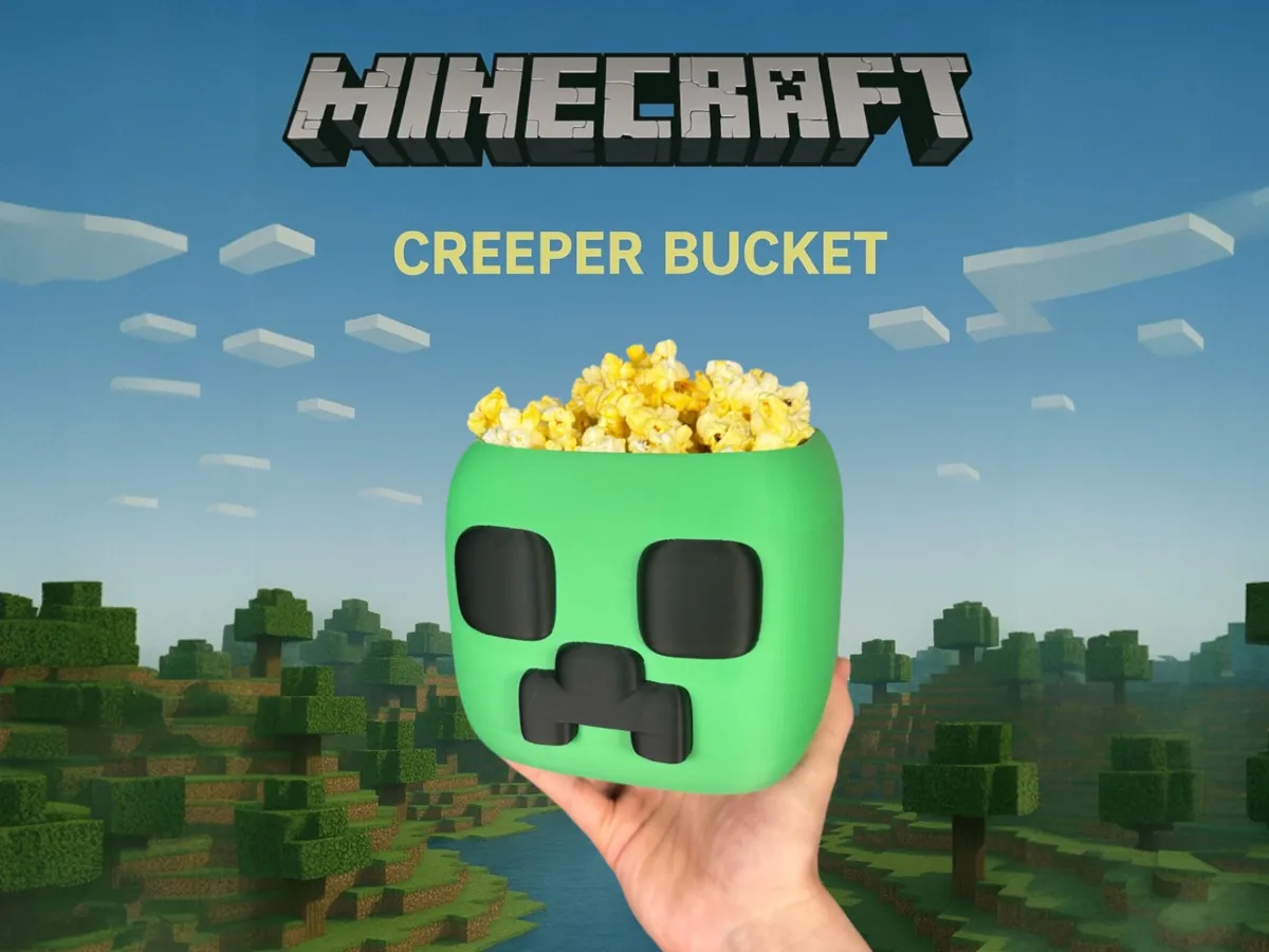 Seau Creeper Minecraft (versions AMS et non AMS) par Creat3DWorks ...