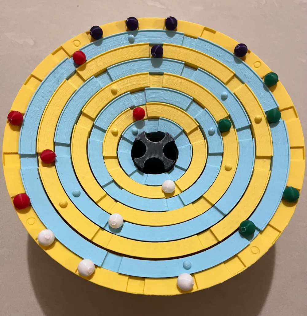 Stadium Checkers - marble board game by LC_3D - MakerWorld