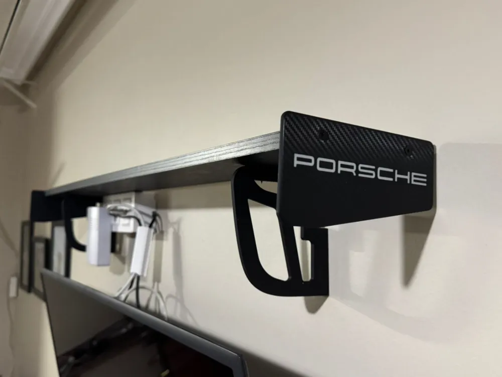 Porsche 911 GT3 RS rear wing shelf, shelving unit by JCastaño - MakerWorld