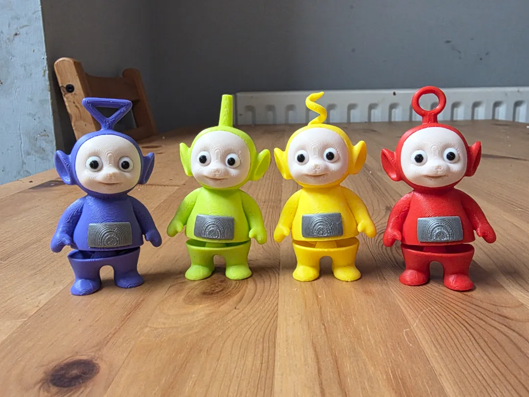 Articulated Teletubbies - Free 3D Print Model - MakerWorld