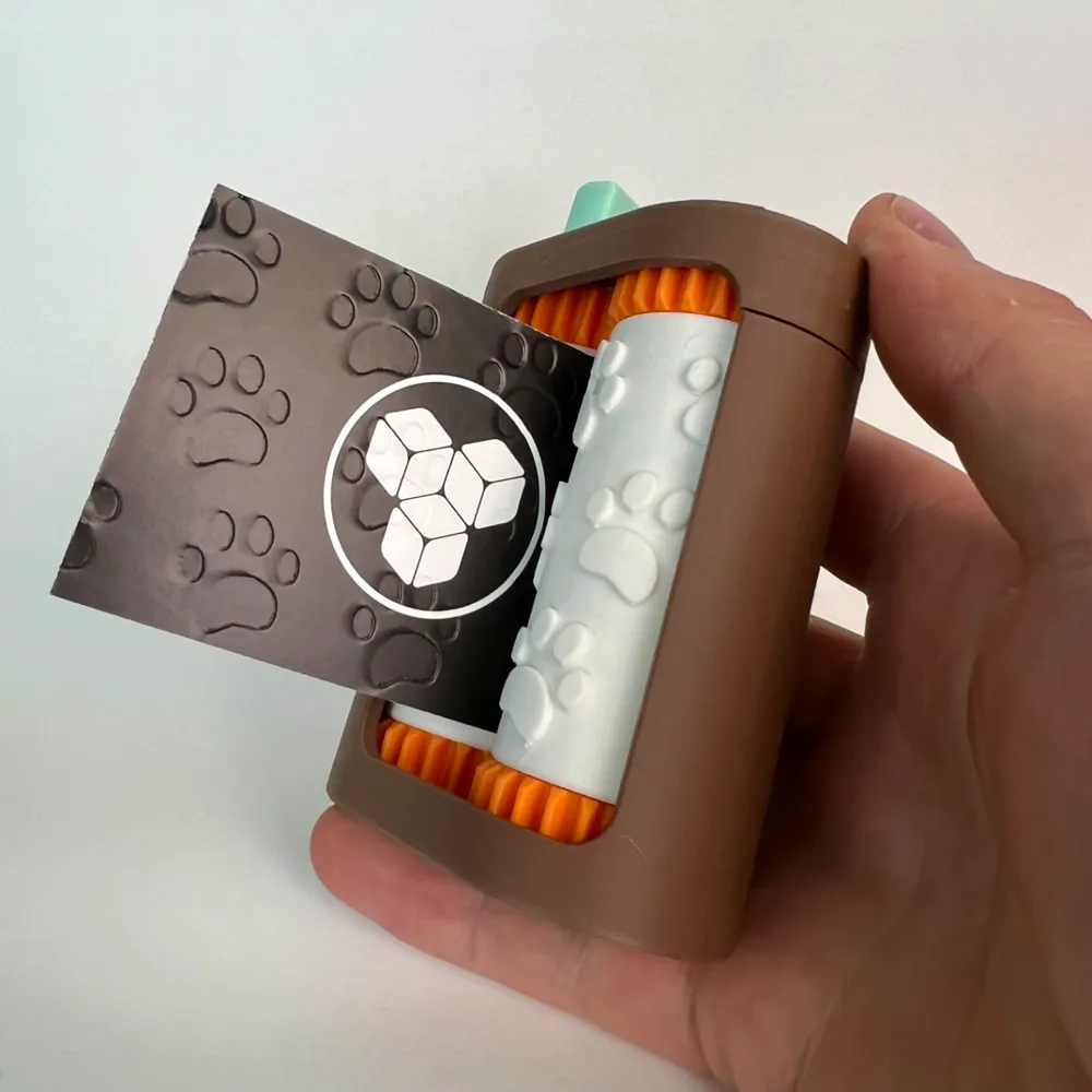 PAW pattern - Business Card Embosser Roller by Makerspace.Online ...