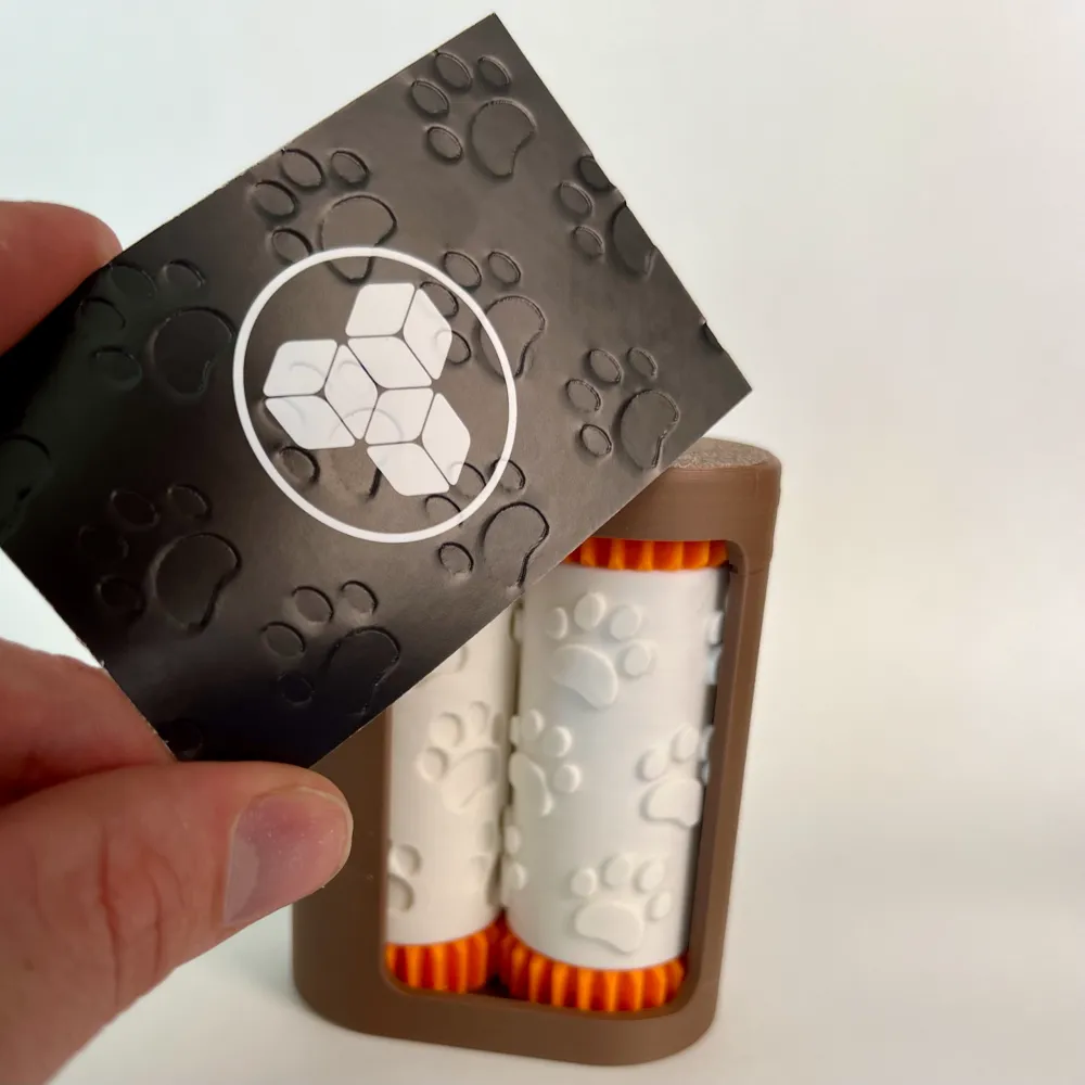PAW pattern - Business Card Embosser Roller by Makerspace.Online ...