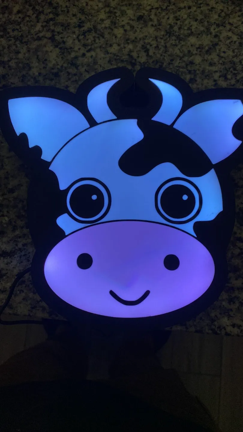 Cute cow LED lamp by svest1466 - MakerWorld