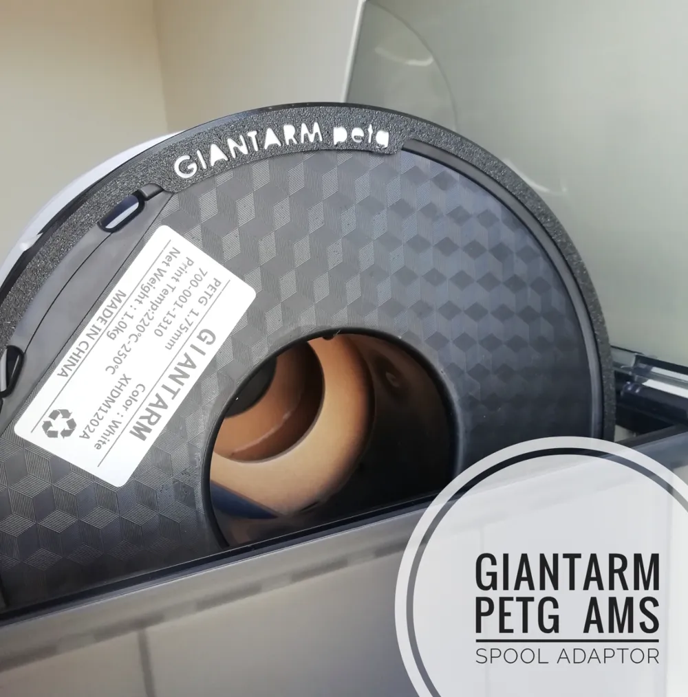 Giantarm petg 195mm AMS spool adaptor by io_gus - MakerWorld