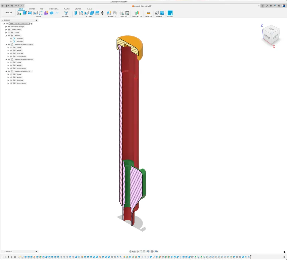 Embedded Magnet Dispenser Tool / 3D-Print Embedded Magnet Tool by Brian ...