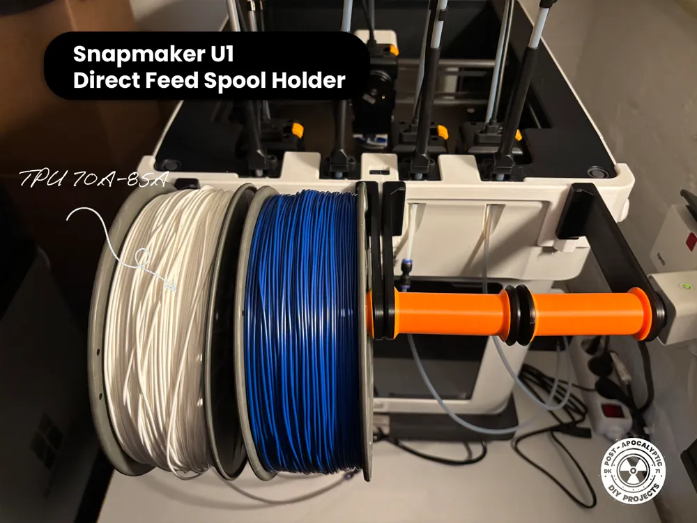 Snapmaker U1 Direct Feed Multi Spool Holder TPU by Post-ApocalypticDIY ...