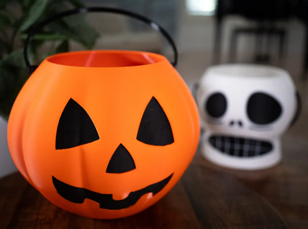 Jack o Lantern Trick or Treat Bucket - Free 3D Print Model - MakerWorld
