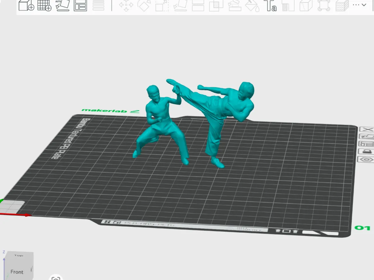 Enter the Dragon Bruce Lee Chuck Norris - Free 3D Print Model - MakerWorld