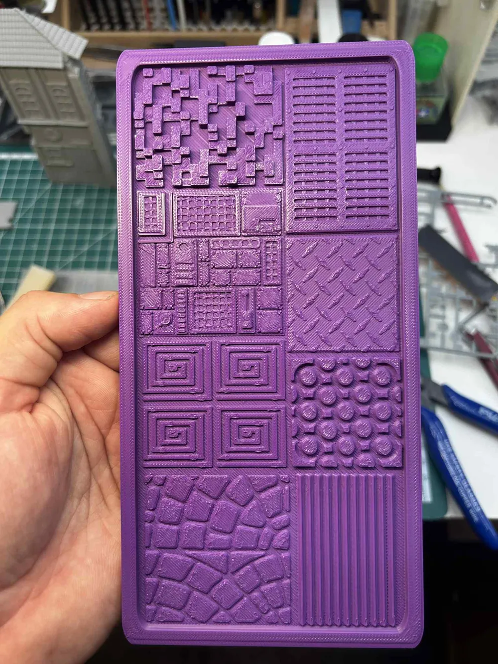 Dry Brush Texture Palette Free 3d Print Model Makerworld