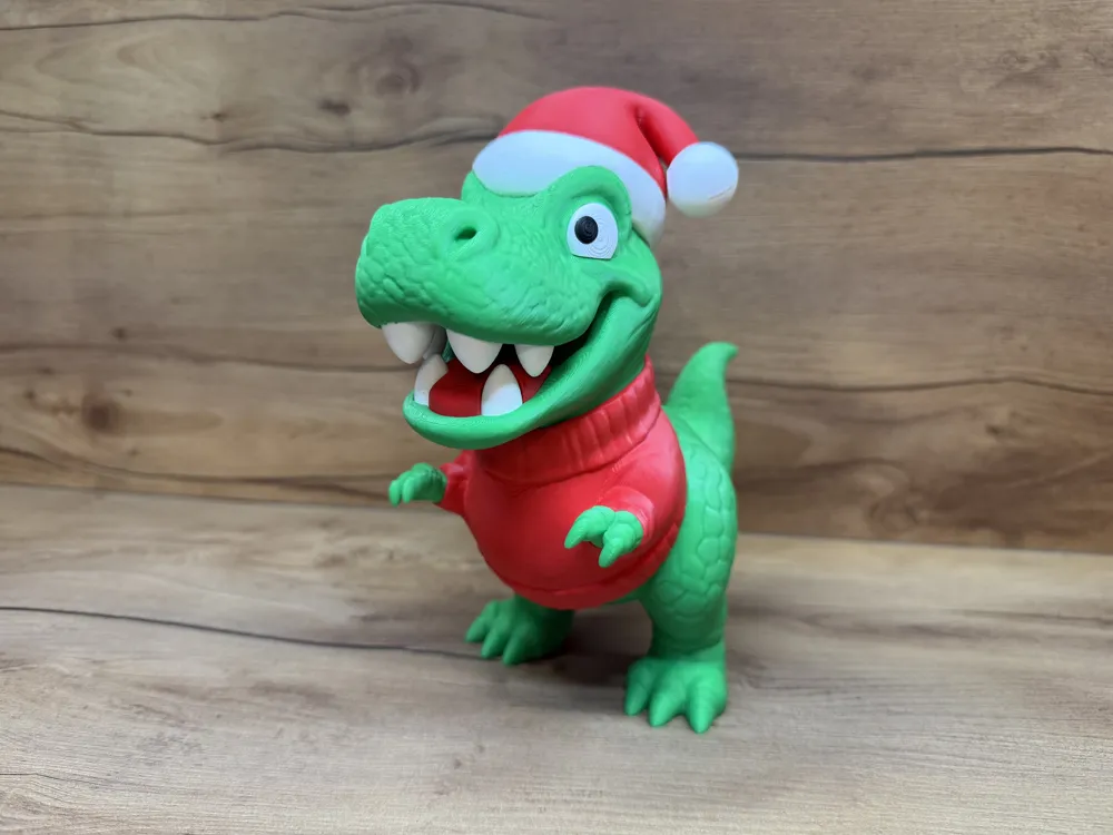 T-렉스 크리스마스 멀티파트 AMS 없음 - 무료 3D 프린트 모델 - MakerWorld