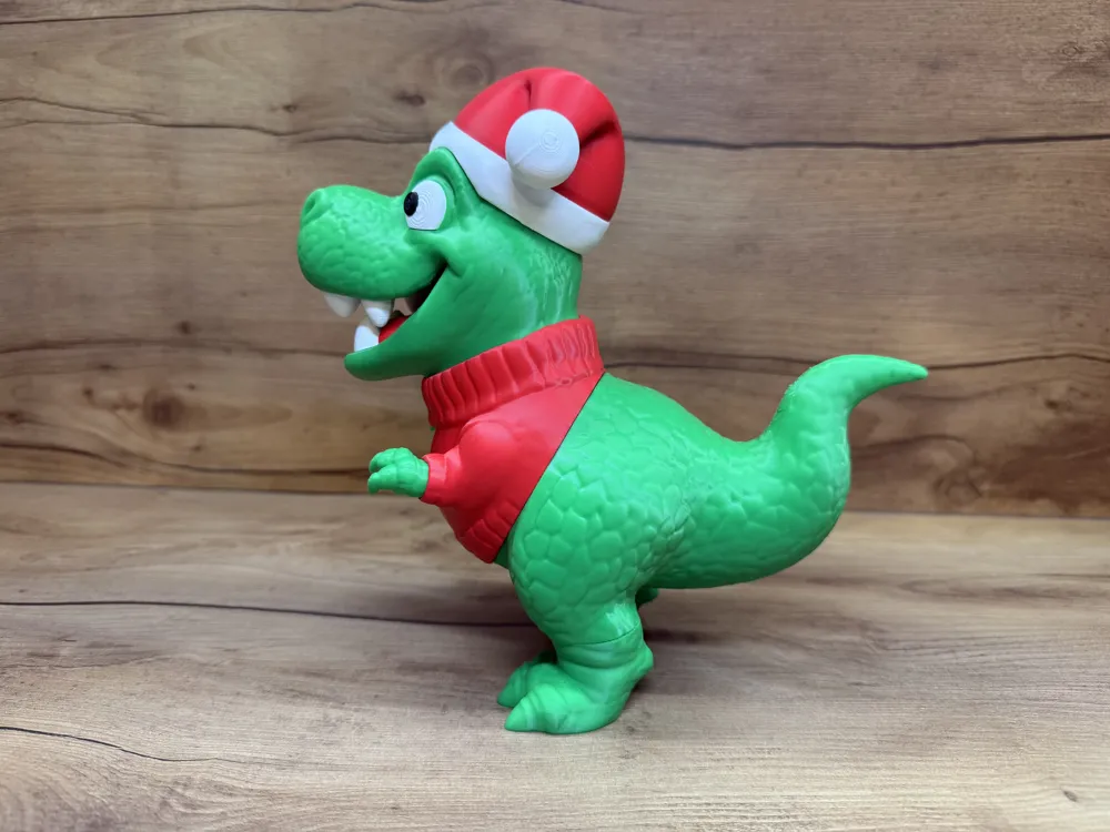 T-렉스 크리스마스 멀티파트 AMS 없음 - 무료 3D 프린트 모델 - MakerWorld