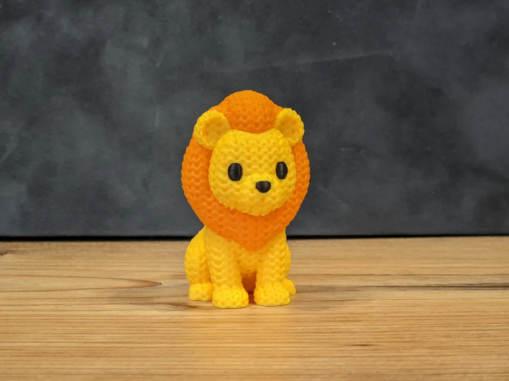 Knitted Lion by Smoggy3D MakerWorld: Download Free 3D Models