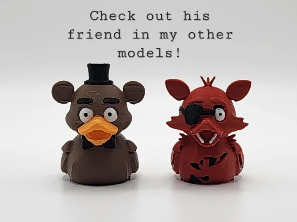 Foxy FNAF Duck by M2 Design MakerWorld: Download Free 3D Models