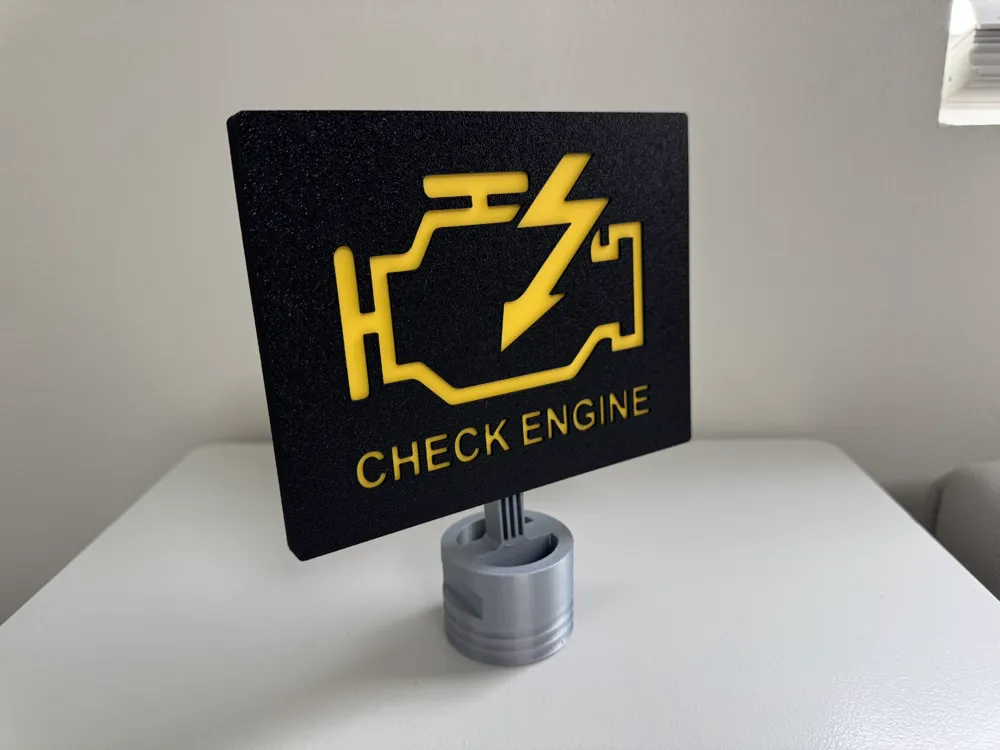 Check Engine Lamp by Mono98MakerWorld: Download Free 3D Models