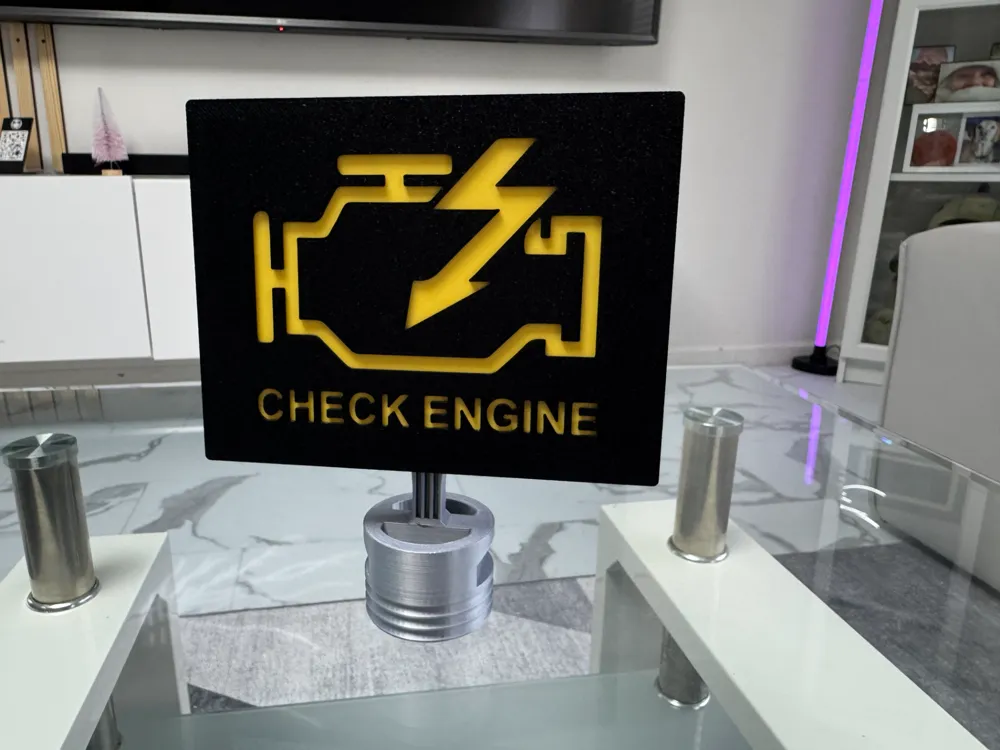Check Engine Lamp by Mono98MakerWorld: Download Free 3D Models