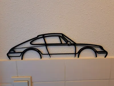 Porsche 911 - Silhouette by Tamazawa - MakerWorld