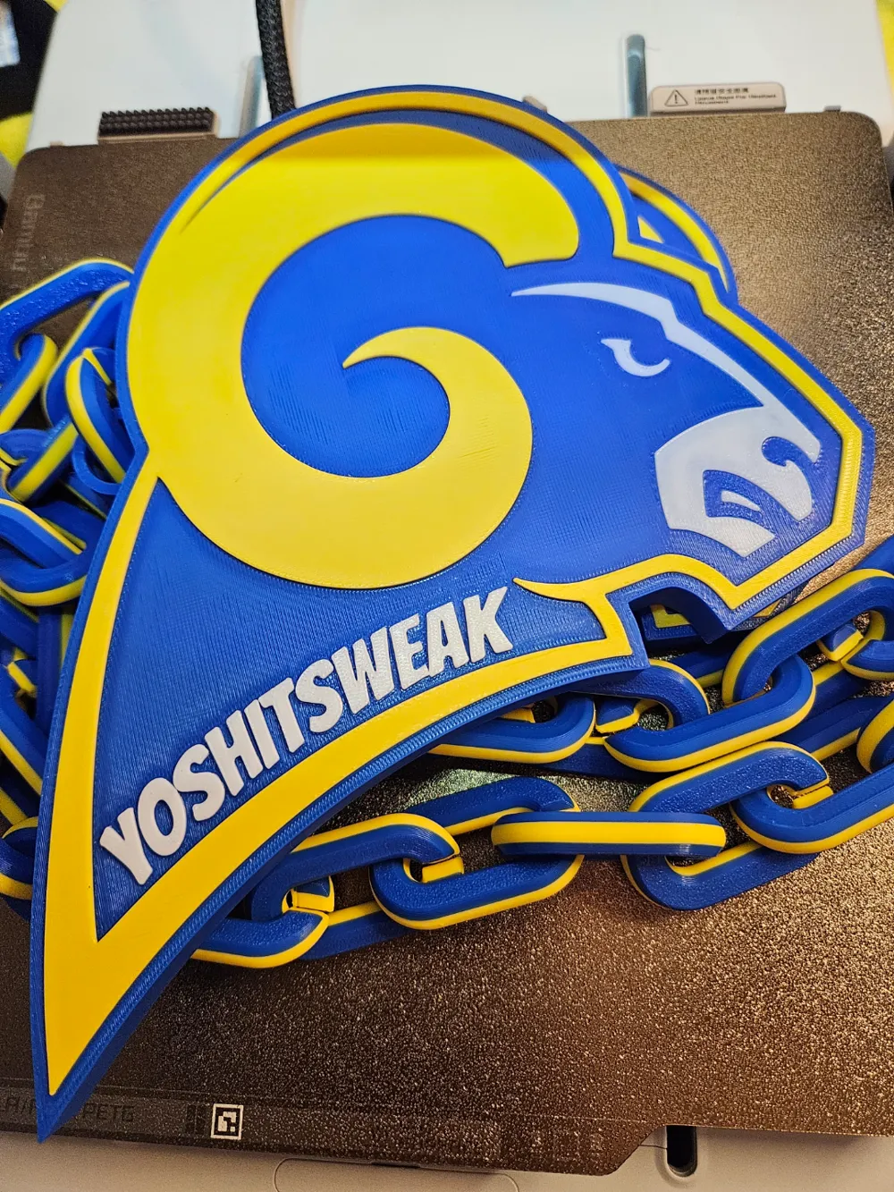 Los Angeles Rams Old Logo Big Emblem and Chainlink by NoProblem ...