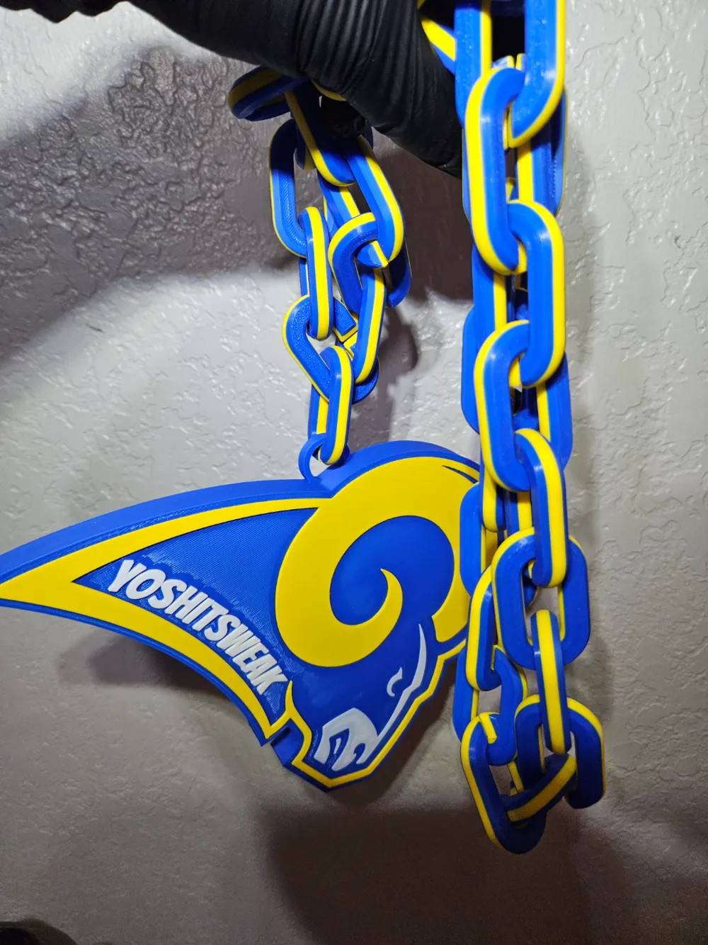 Los Angeles Rams Old Logo Big Emblem and Chainlink by NoProblem ...