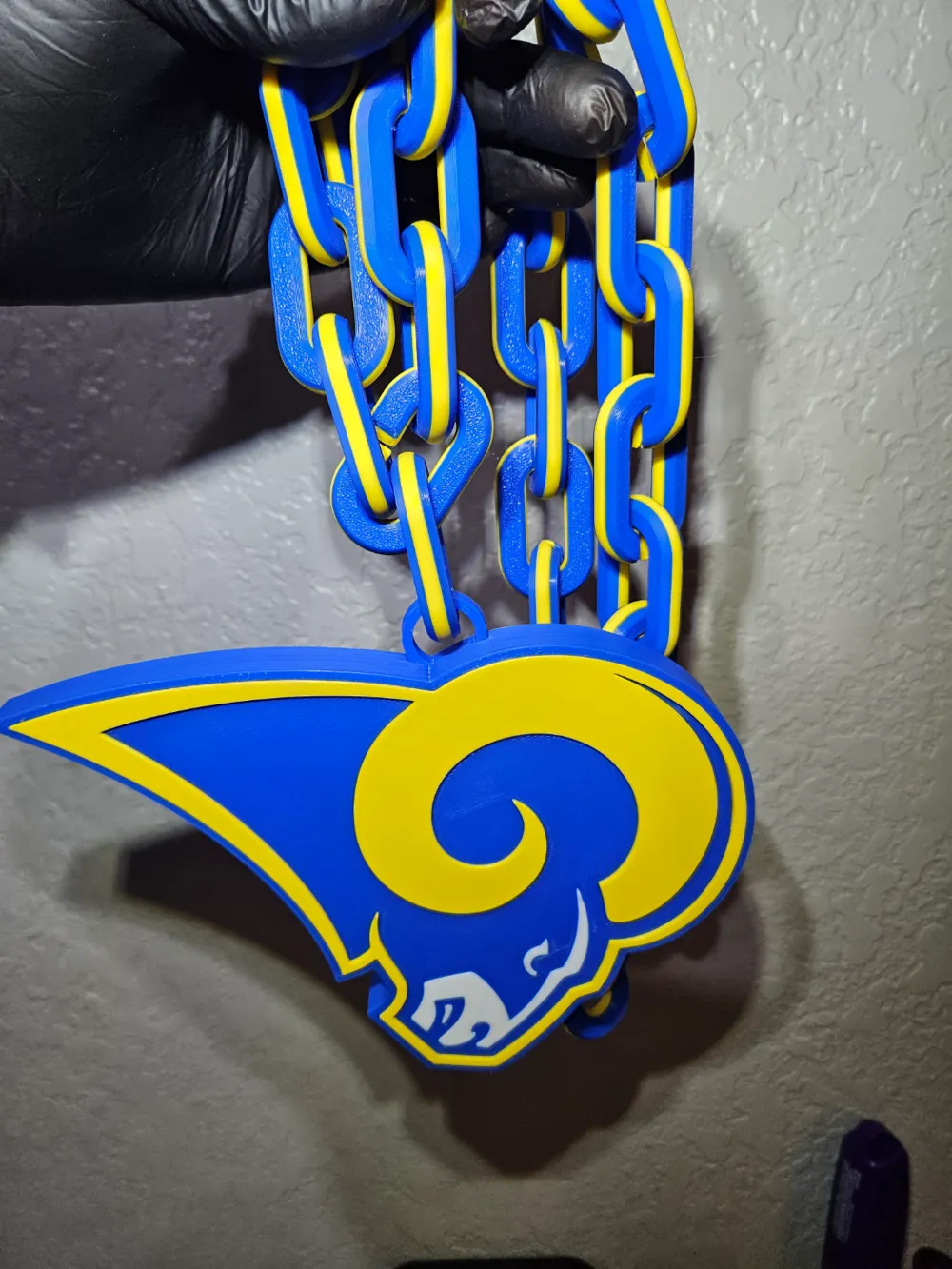 Los Angeles Rams Old Logo Big Emblem and Chainlink by NoProblem ...