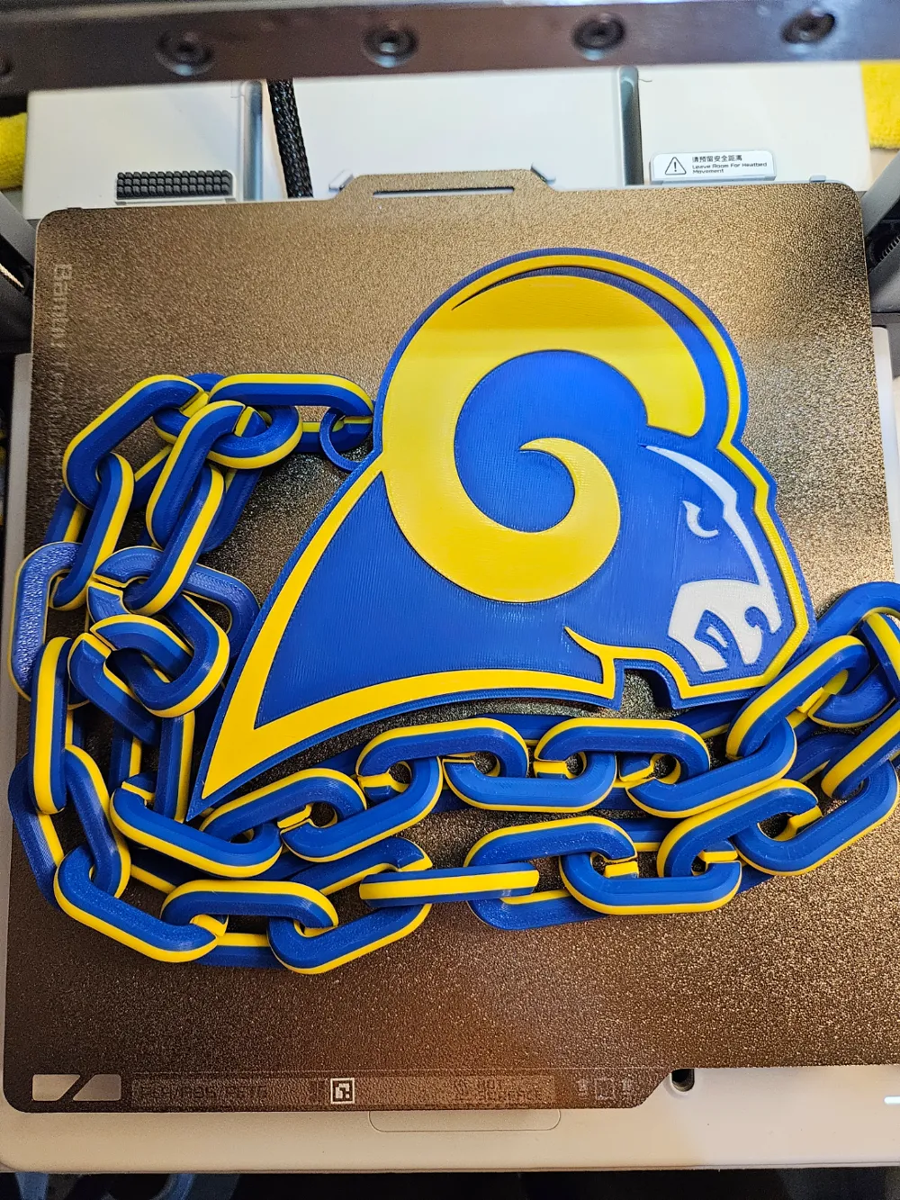 Los Angeles Rams Old Logo Big Emblem and Chainlink by NoProblem ...